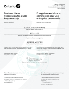 Sample Documents - Business Ontario