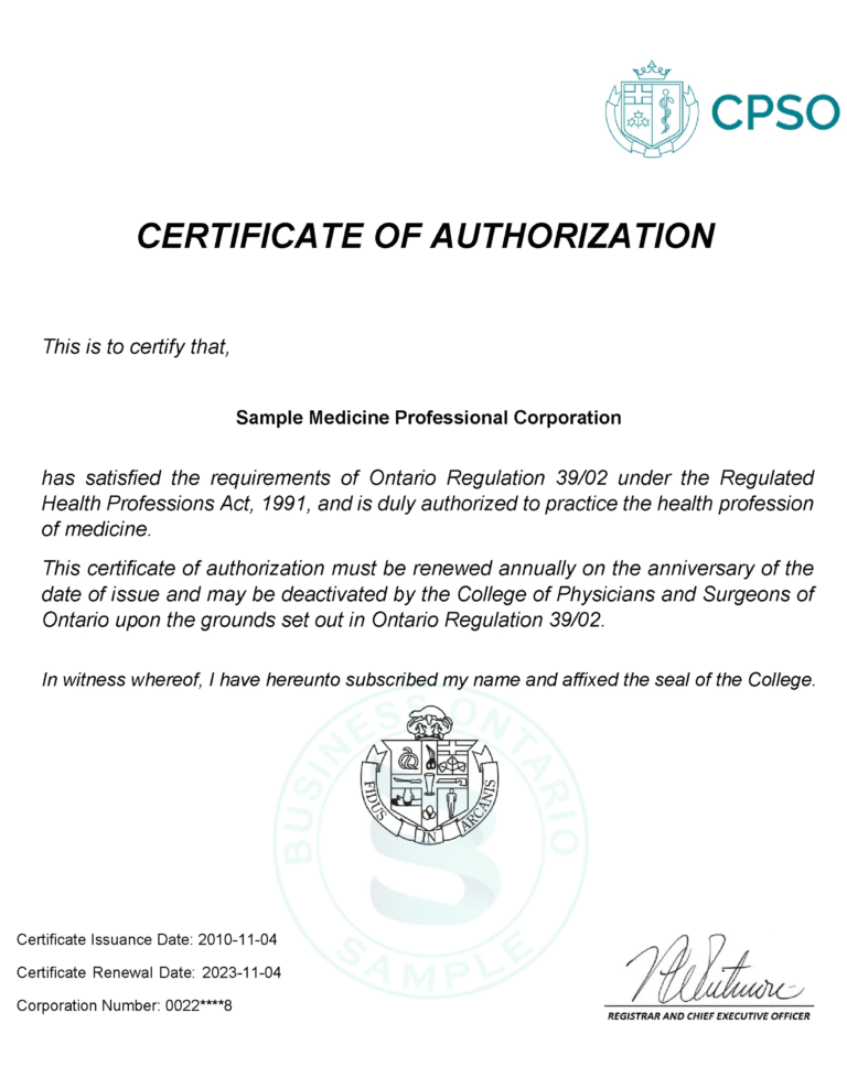 Sample Documents - Business Ontario