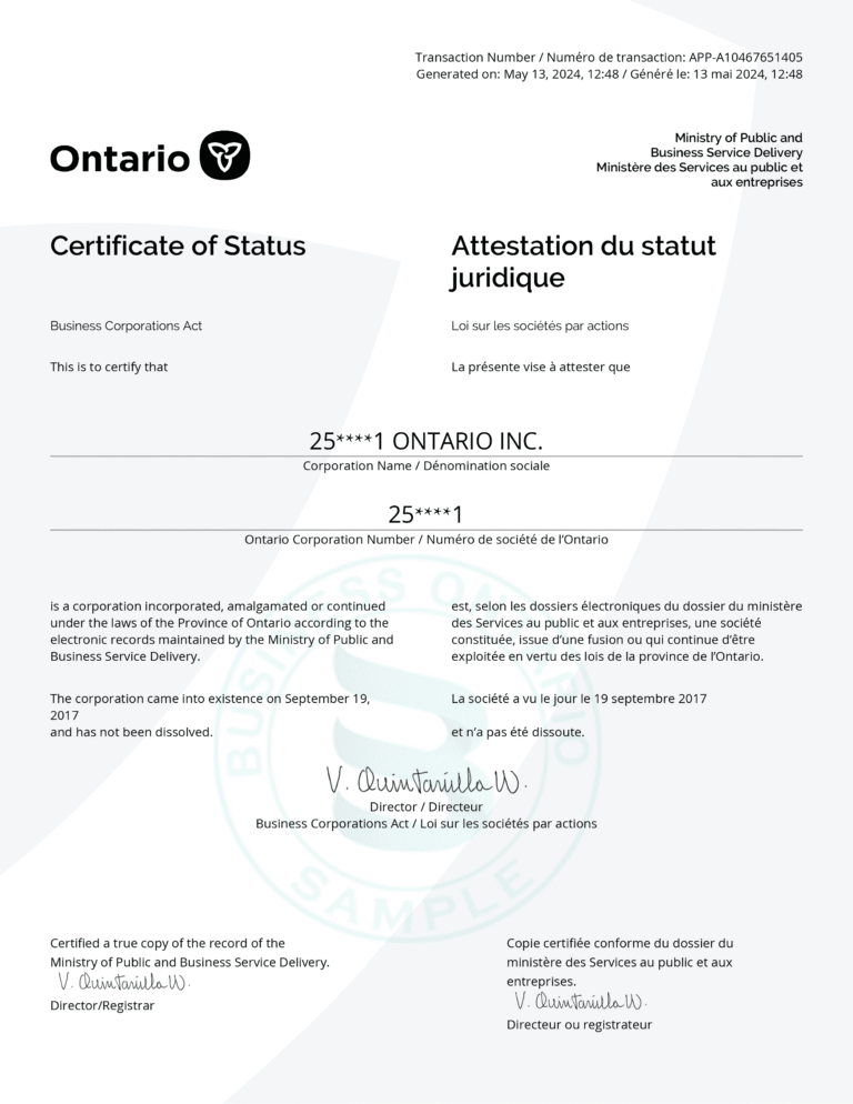 Sample Documents - Business Ontario