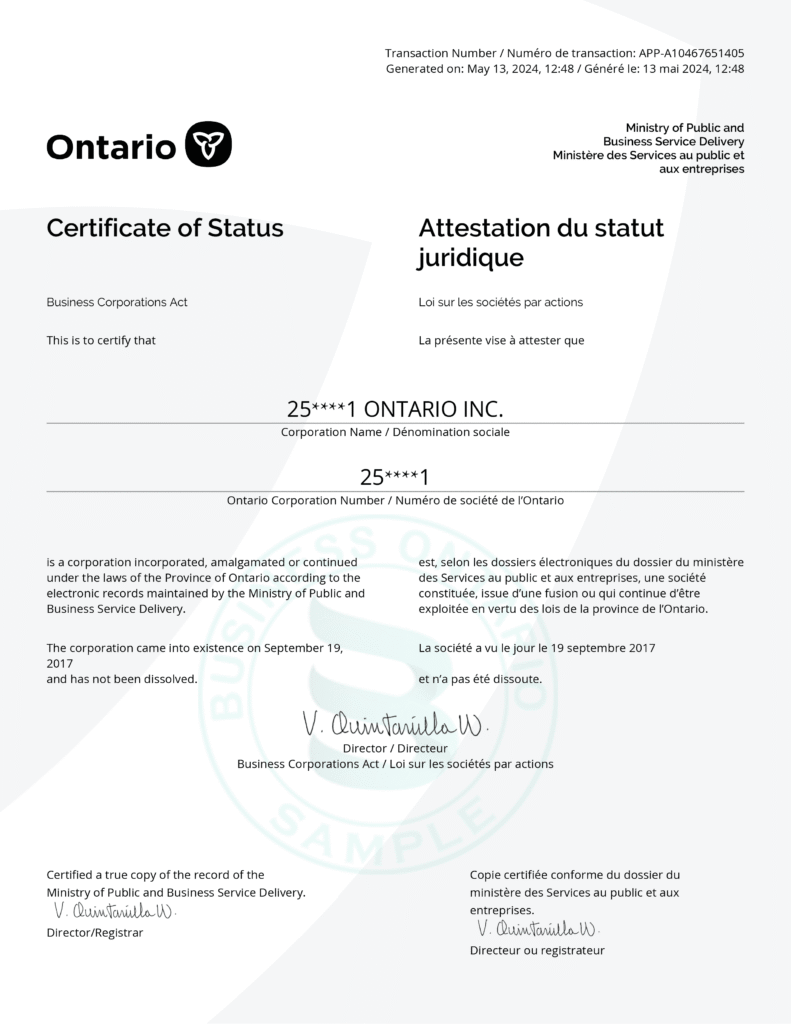 Sample Documents - Business Ontario