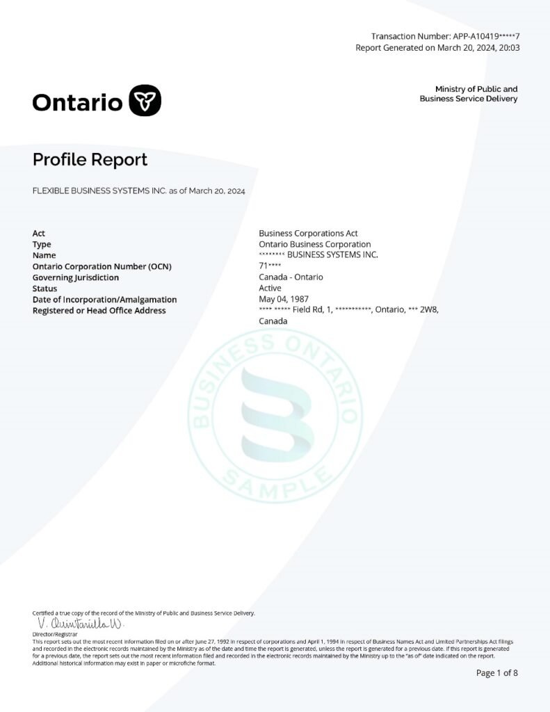 Ontario Corporate Search: Find Company Information Online